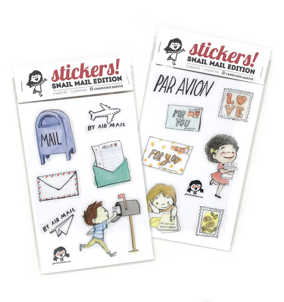 Snail Mail Sticker Set – Le Petit Elefant